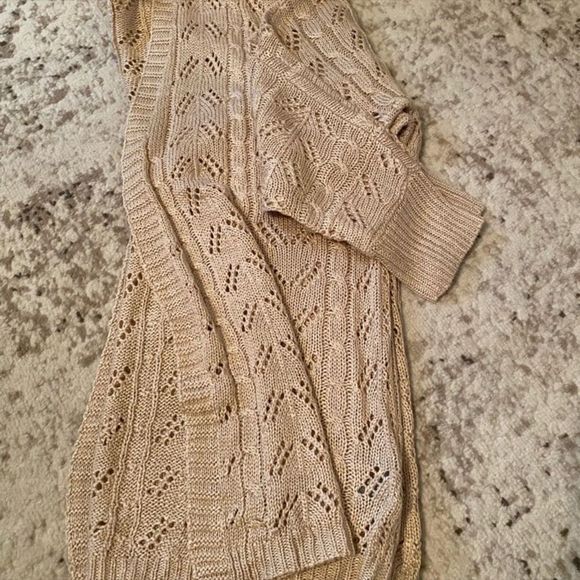 Marled | Sweaters | Nwt Marledopen Front Cardigan Natural Large | Poshmark